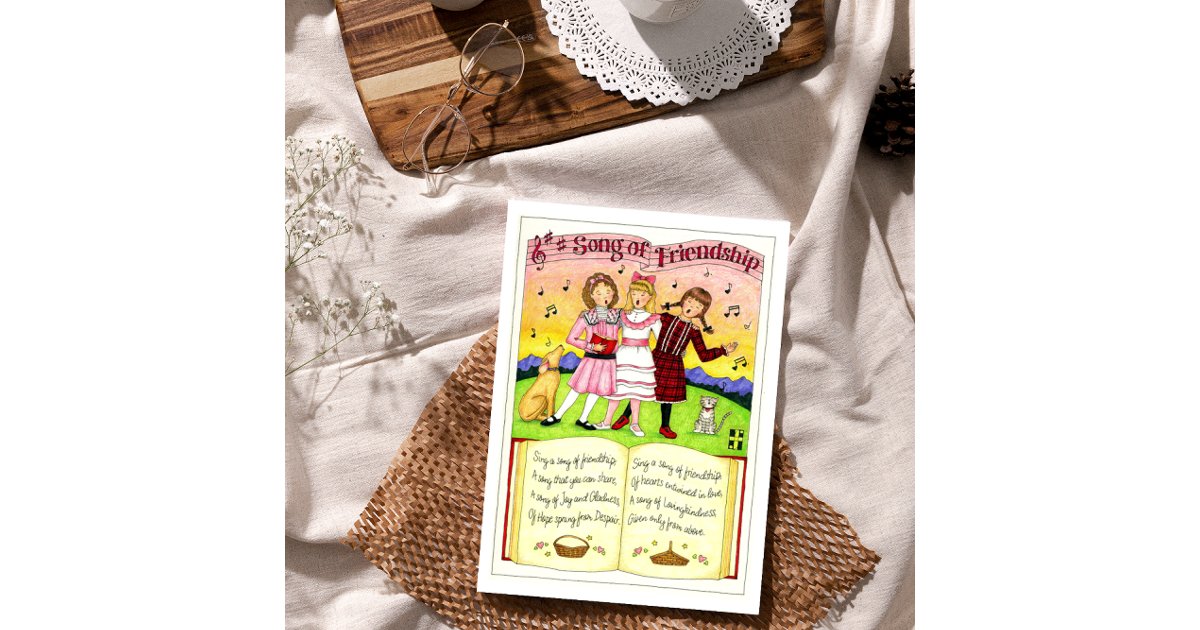 Song of Friendship Birthday Card | Zazzle