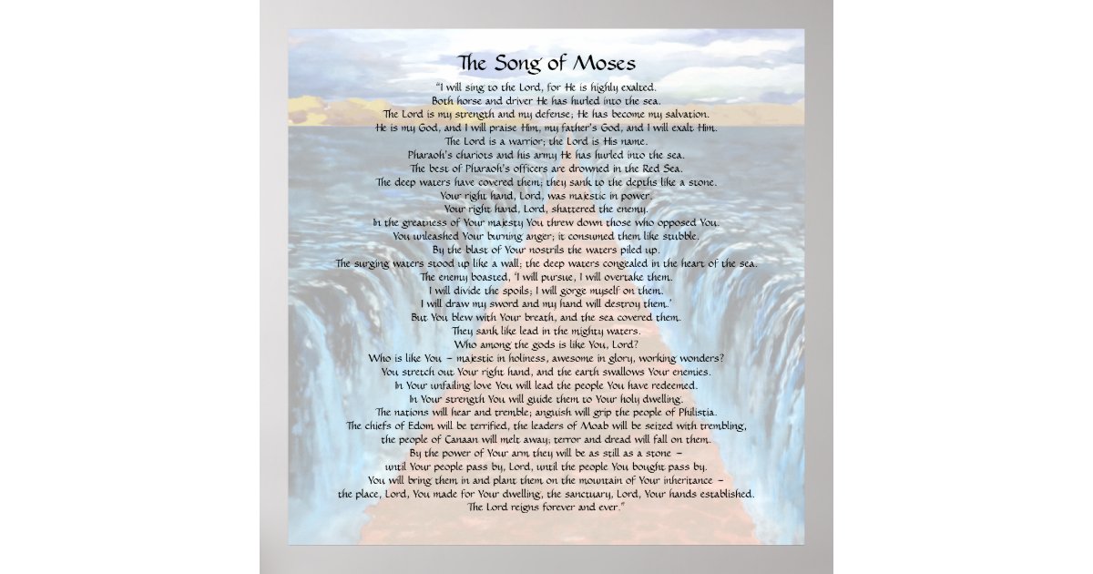 Song of Moses Poster | Zazzle