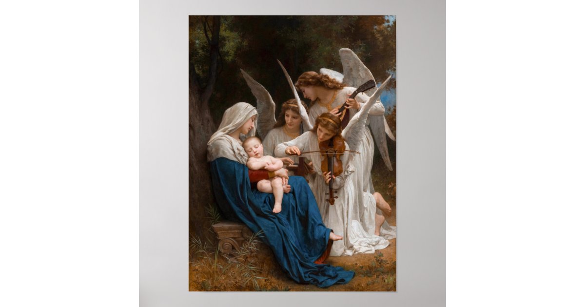 Song of the Angels by William-Adolphe Bouguereau Poster | Zazzle