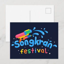 Songkran Watergun Postcard | Zazzle