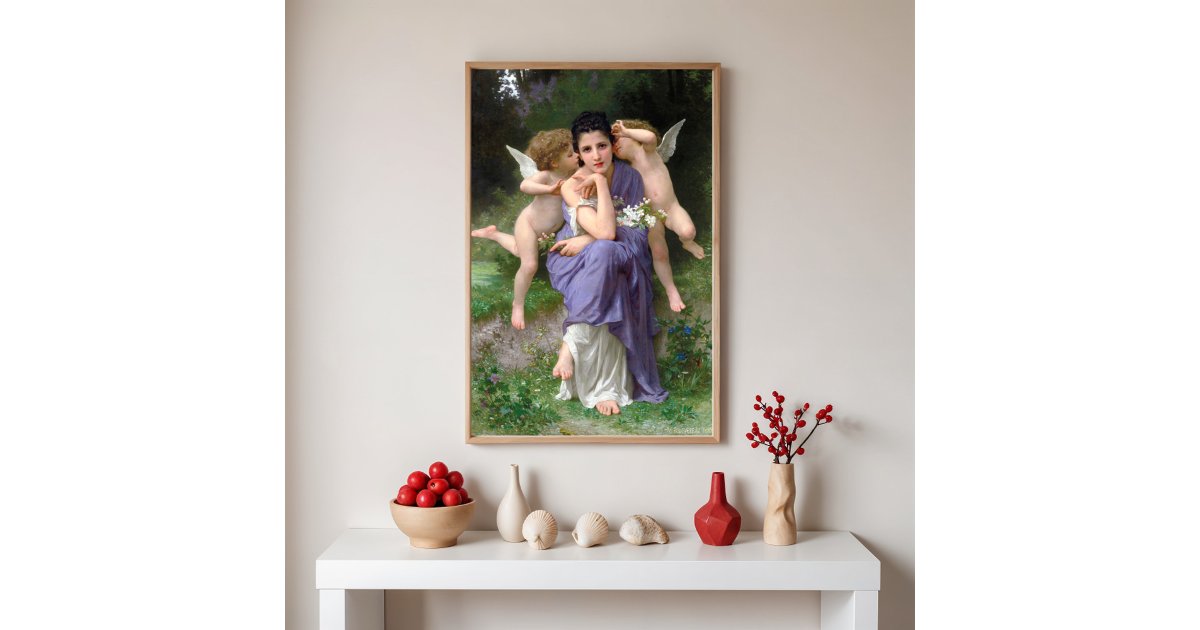 Songs of Spring by William Bouguereau Poster | Zazzle