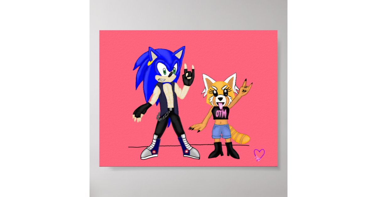 Sonic & Retsuko Poster | Zazzle