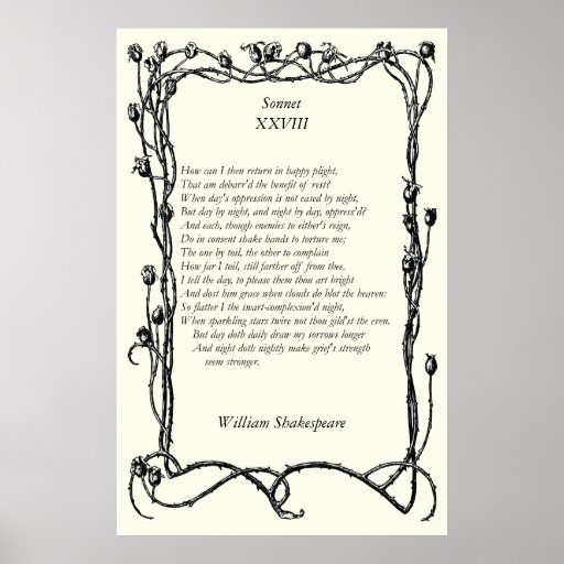 Sonnet 28 Shakespeare , Shakespeare’s SONNET 28: Full Poem With Meaning ...