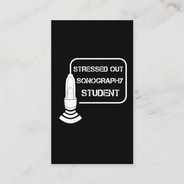 Sonographer Ultrasound Technician Gift Idea Business Card | Zazzle