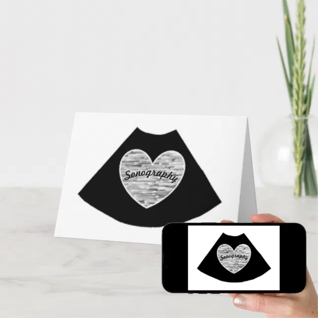 Sonography Note Card | Zazzle