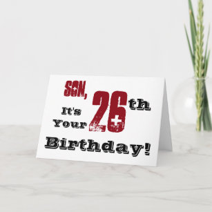 26th Birthday Cards | Zazzle