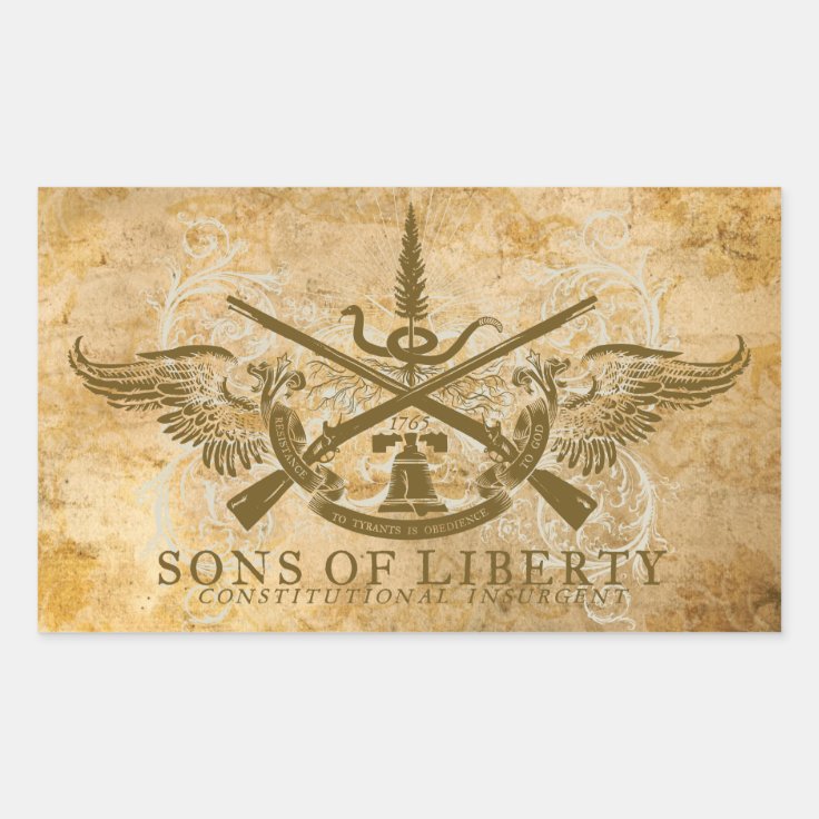 Sons of Liberty Rectangular Sticker | Zazzle