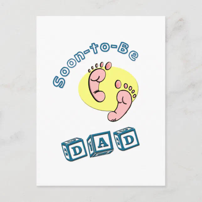 Soon To Be Dad Postcard | Zazzle