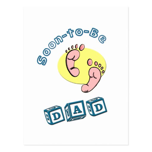 Soon To Be Dad Postcard | Zazzle