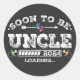 Soon to Be Uncle 2024 Loading Classic Round Sticker | Zazzle