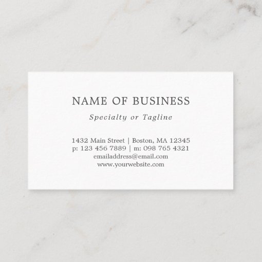 Soothing Cyan White Leaves Psychologist Therapist Business Card | Zazzle