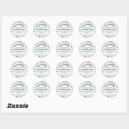 Soothing Herbal Eco Soap Business Packaging Classic Round Sticker | Zazzle