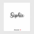 Sophie Name - Handwritten Calligraphy Sticker | Zazzle