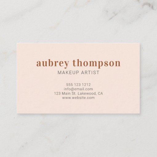 Sophisticated Earthy Modern Abstract Business Card | Zazzle