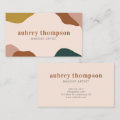 Sophisticated Earthy Modern Abstract Business Card | Zazzle