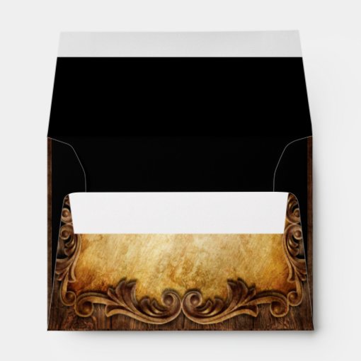 Sophisticated Elegant western vintage wedding Envelope | Zazzle
