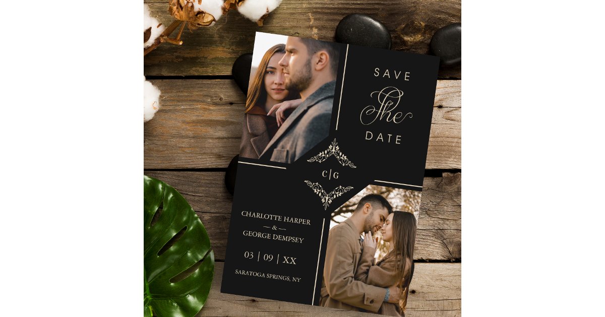 Sophisticated Ornament Flourish Wedding Initials | Zazzle