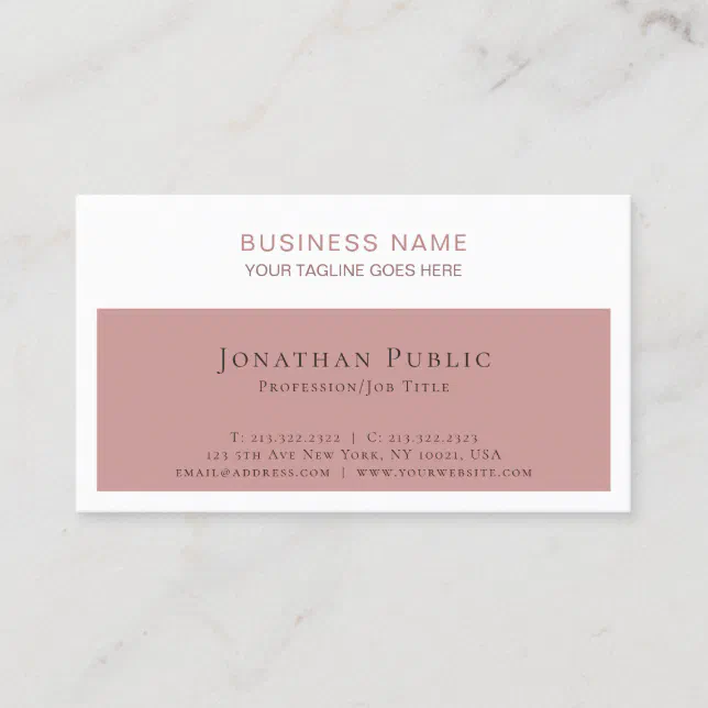Sophisticated Professional Modern Corporate Business Card | Zazzle