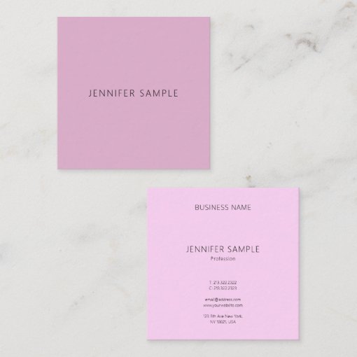 Sophisticated Simple Design Modern Template Square Business Card | Zazzle