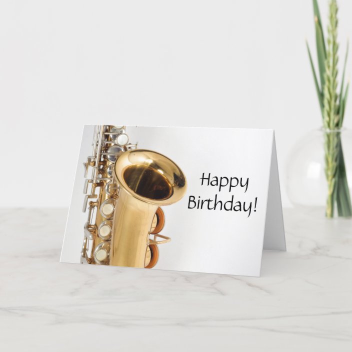 Soprano Saxophone Birthday Card | Zazzle.com