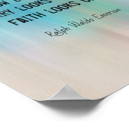 sorrow looks back Emerson inspirational quote Poster | Zazzle