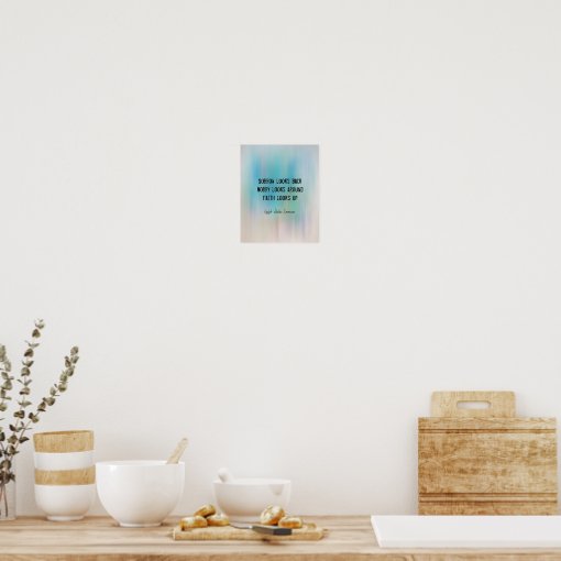 sorrow looks back Emerson inspirational quote Poster | Zazzle