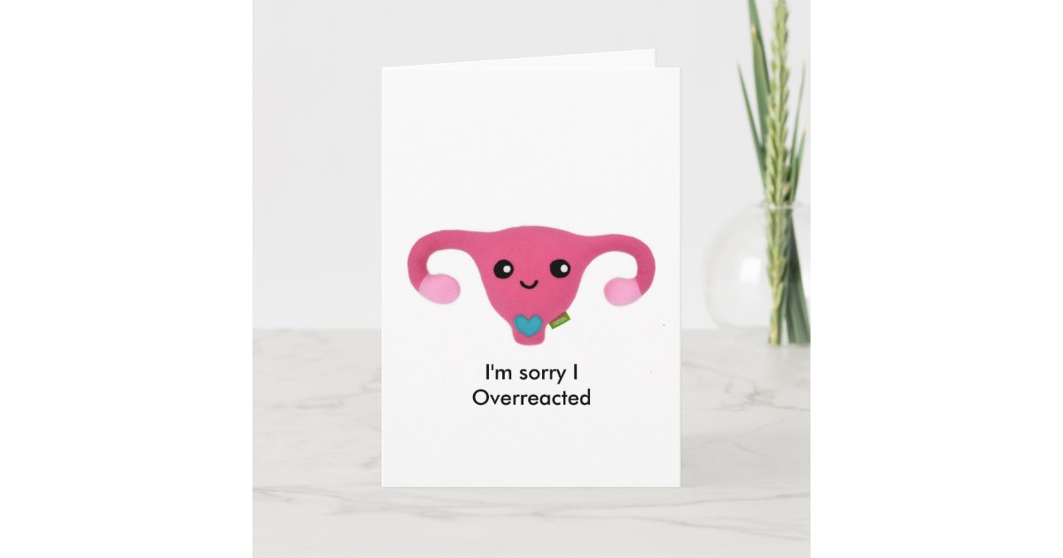 Sorry about your period card | Zazzle