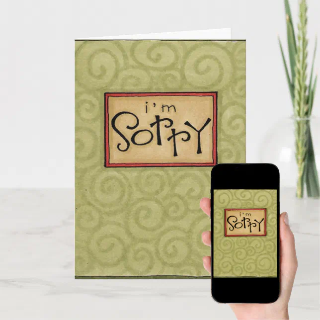 sorry card | Zazzle
