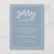 Sorry for Inconvenience | Cancellation or Postpone Announcement ...