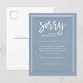 Sorry for Inconvenience | Cancellation or Postpone Announcement ...
