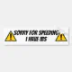 sorry for speeding i have IBS Bumper Sticker | Zazzle