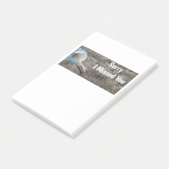 Sorry I Missed You Post-it Notes | Zazzle