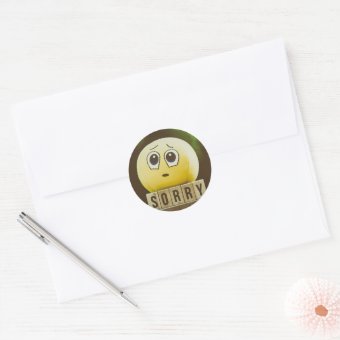 Sorry Sticker | Zazzle