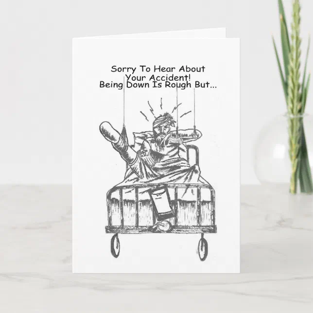 Sorry To Hear About Your Accident Card | Zazzle