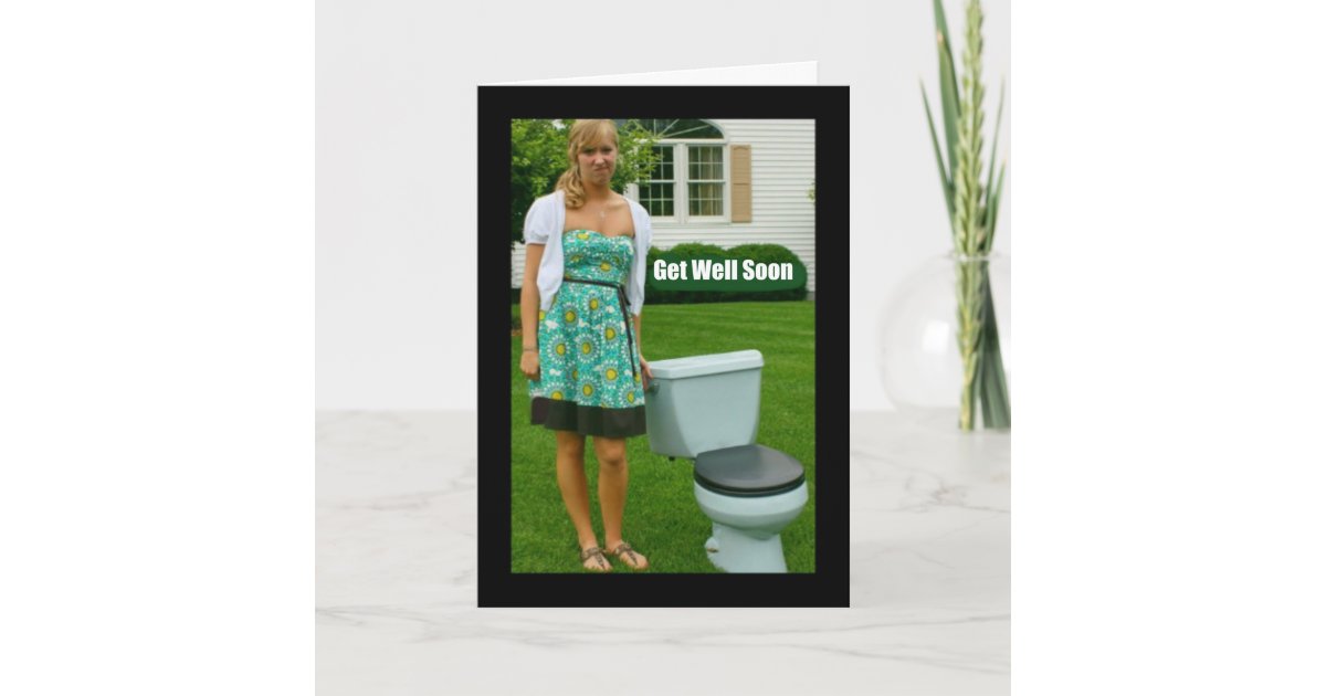 Sorry You're Feeling Crappy Get Well Card | Zazzle