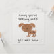 Sorry You're Feeling Ruff! Get Well Soon Card | Zazzle