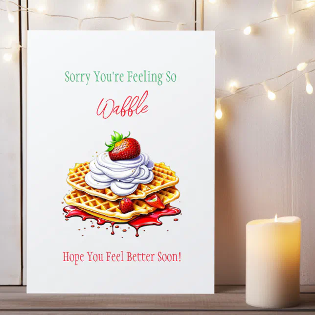 Sorry You're Feeling so Awful | Feel Better Soon Card | Zazzle