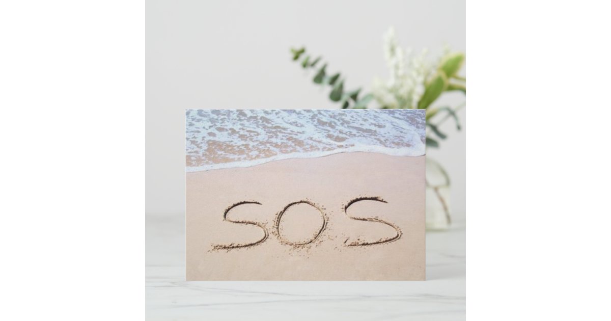 SOS INVITATION | Zazzle