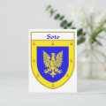 Soto Coat of Arms/Family Crest Postcard | Zazzle