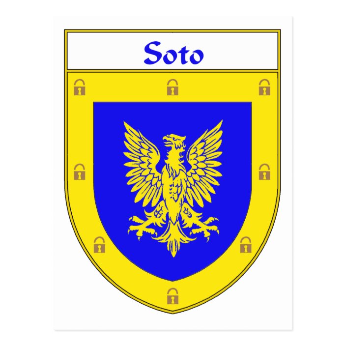 Soto Coat of Arms/Family Crest Postcard | Zazzle.com