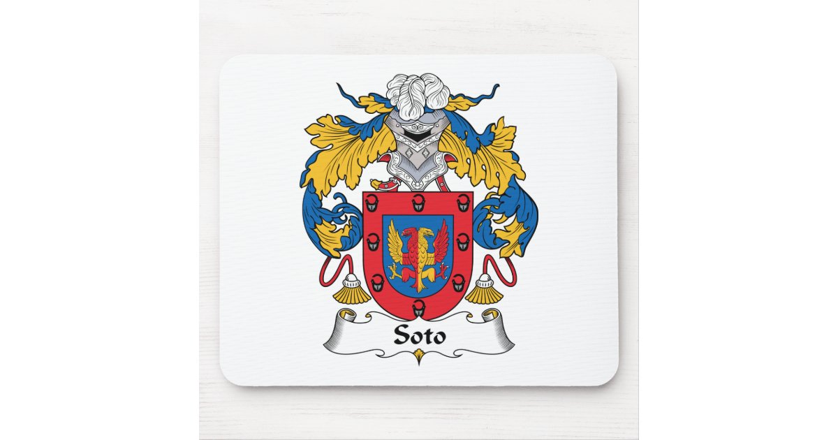 Soto Family Crest Mouse Pad | Zazzle