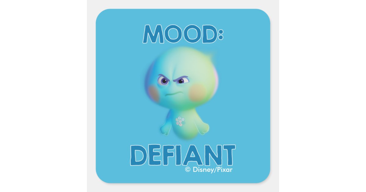 Soul | 22 - Mood: Defiant Square Sticker | Zazzle