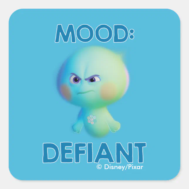 Soul | 22 - Mood: Defiant Square Sticker | Zazzle