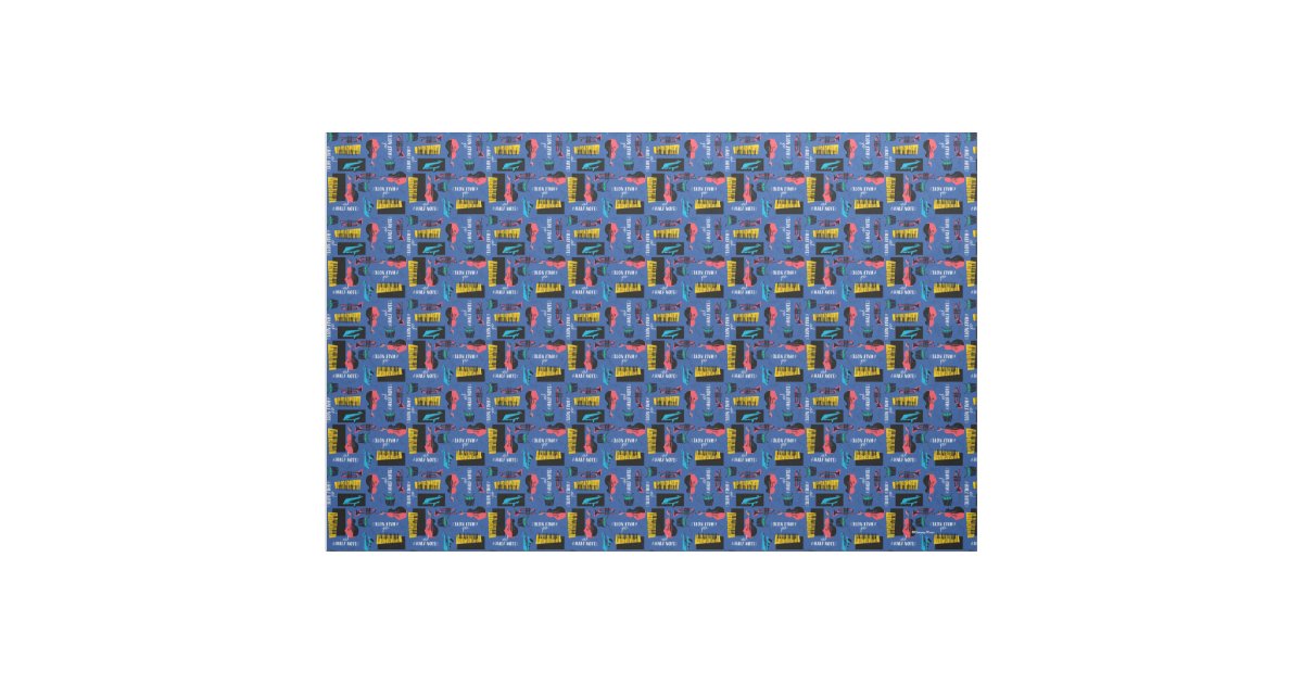 Soul | Jazz Instrument Pattern Fabric | Zazzle
