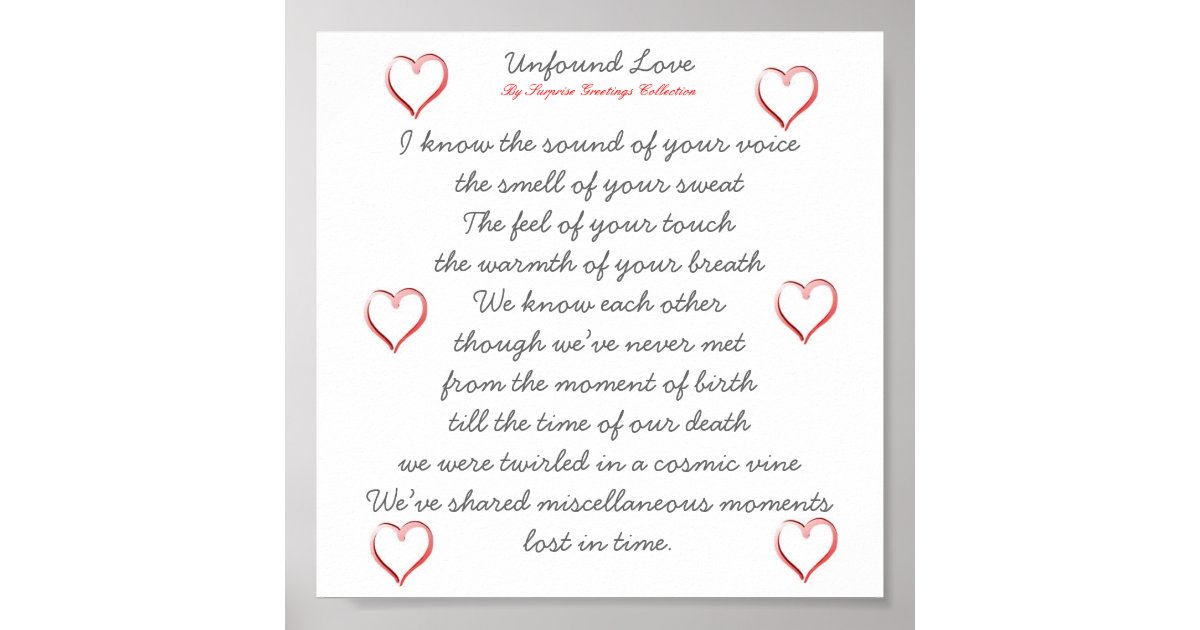 Soul Mate Poem Poster | Zazzle