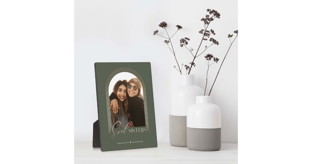 Soul Sisters Elegant Arch Frame Photo Keepsake | Zazzle