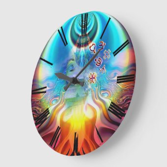 Soul Vibrations Large Clock | Zazzle