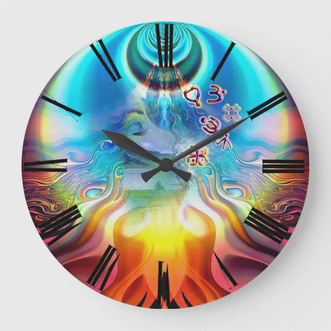 Soul Vibrations Large Clock | Zazzle