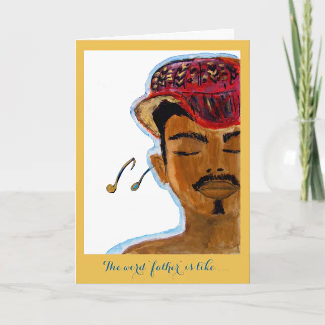 "Soulful Listener II" Card by Alicia L. McDaniel | Zazzle