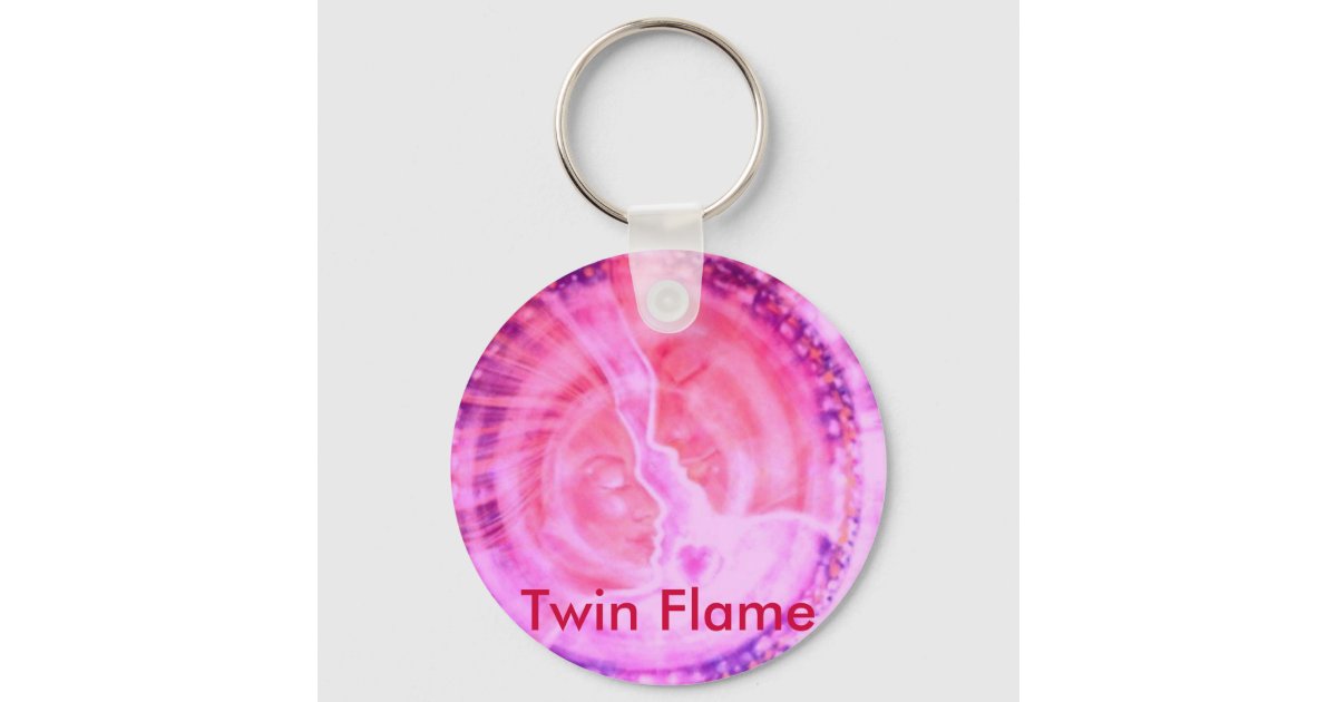 Soulmate Twin Flame Keychain | Zazzle